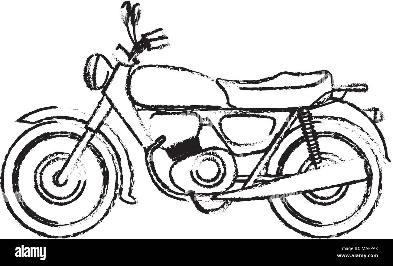 retro motorcycle classic icon Stock Vector Image & Art - Alamy