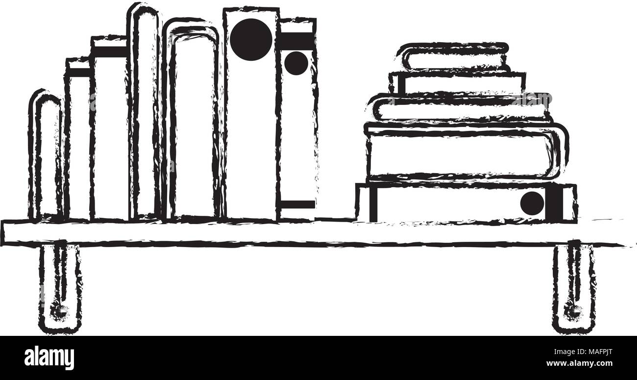 Shelving in library Stock Vector Images - Alamy