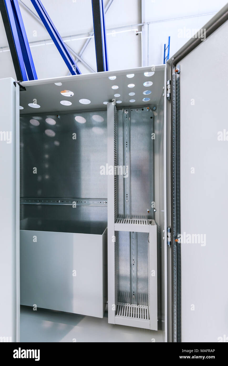 Industrial enclosure cabinet for electrical equipment with lamp and ...