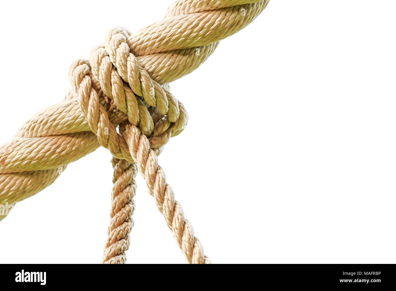 Rope isolated on white background Stock Photo - Alamy