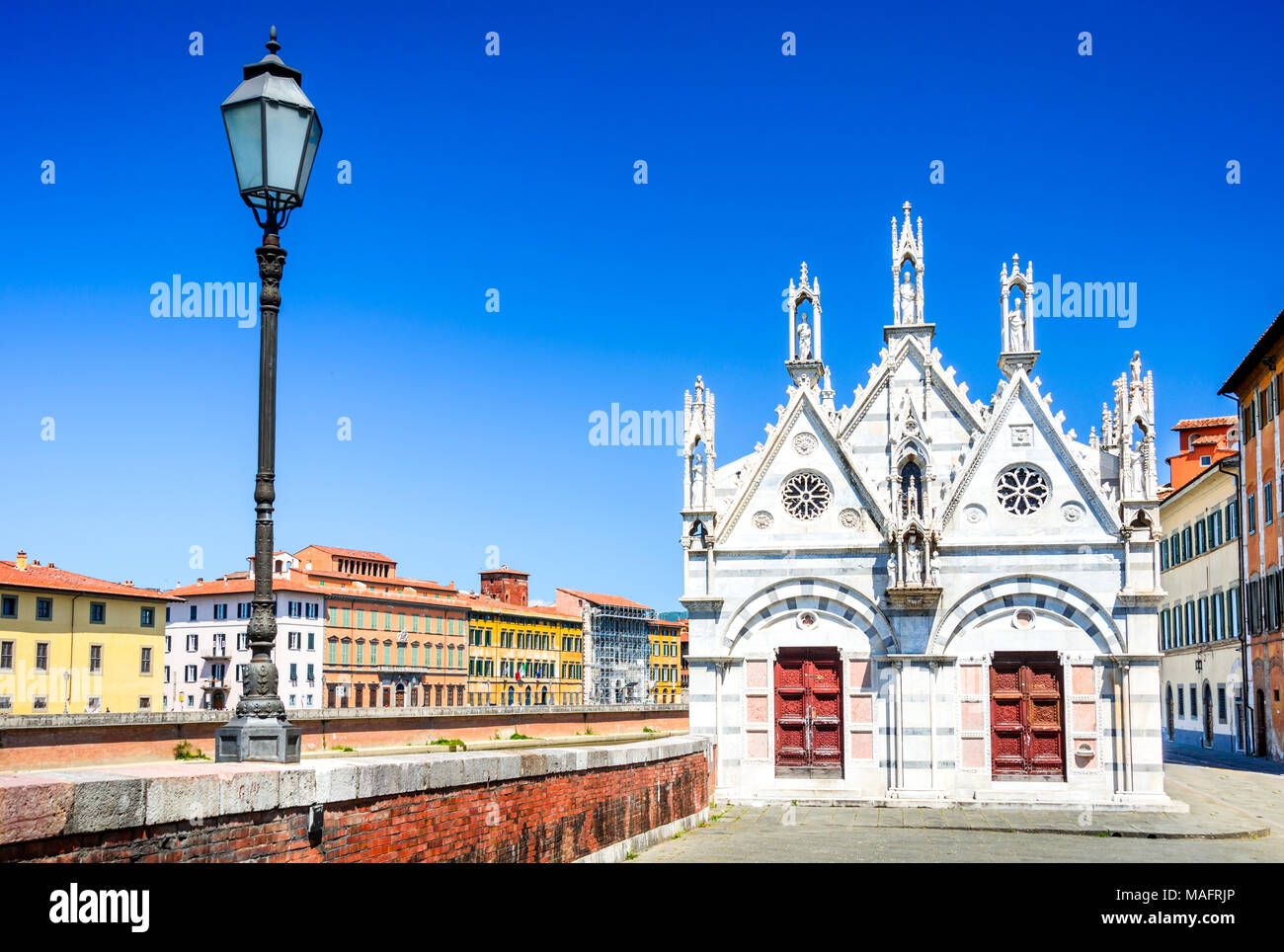 Pisa, Italy. Gothic church of Santa Maria della Spina, erected around ...