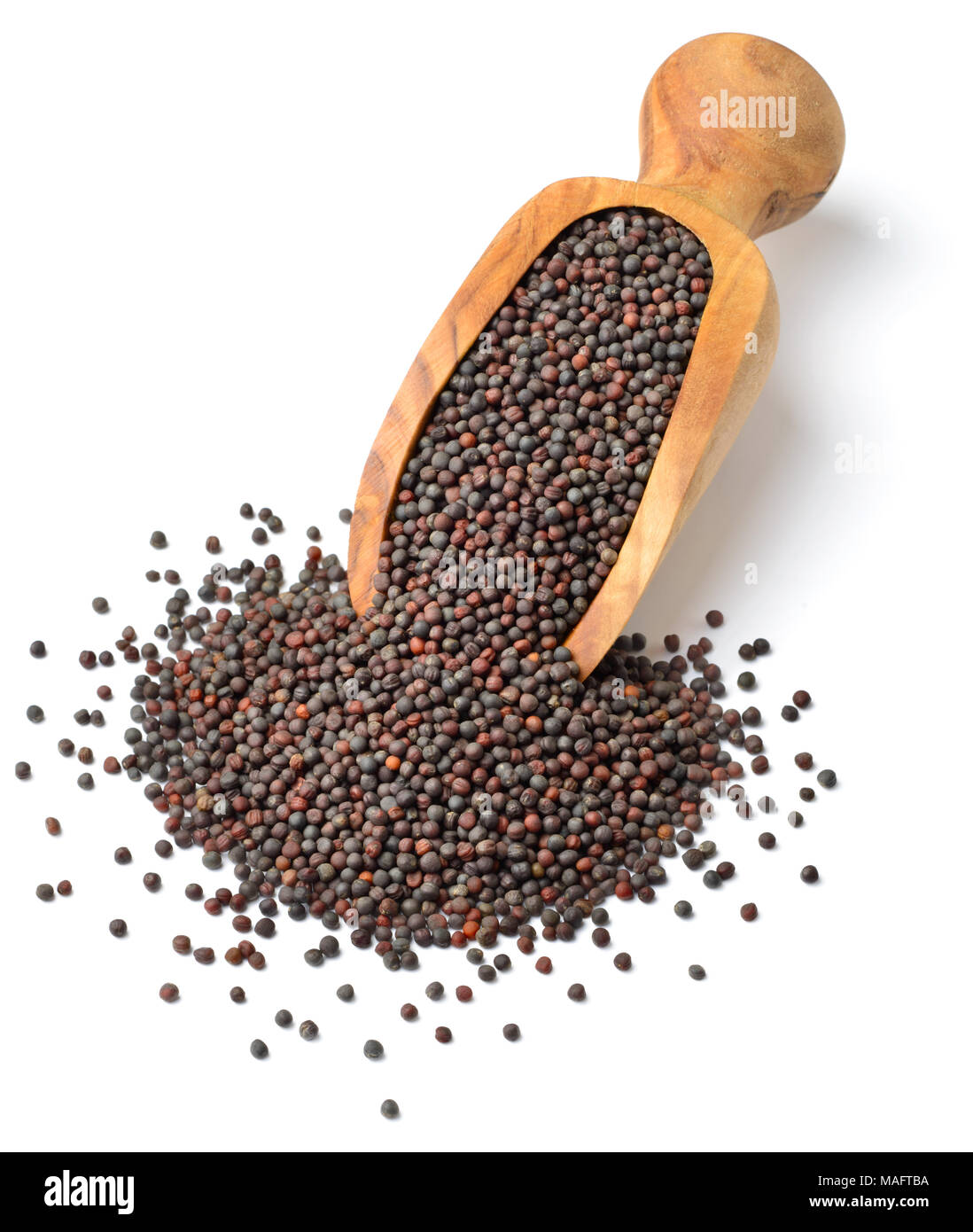 dried canola seeds isolated on white background Stock Photo - Alamy