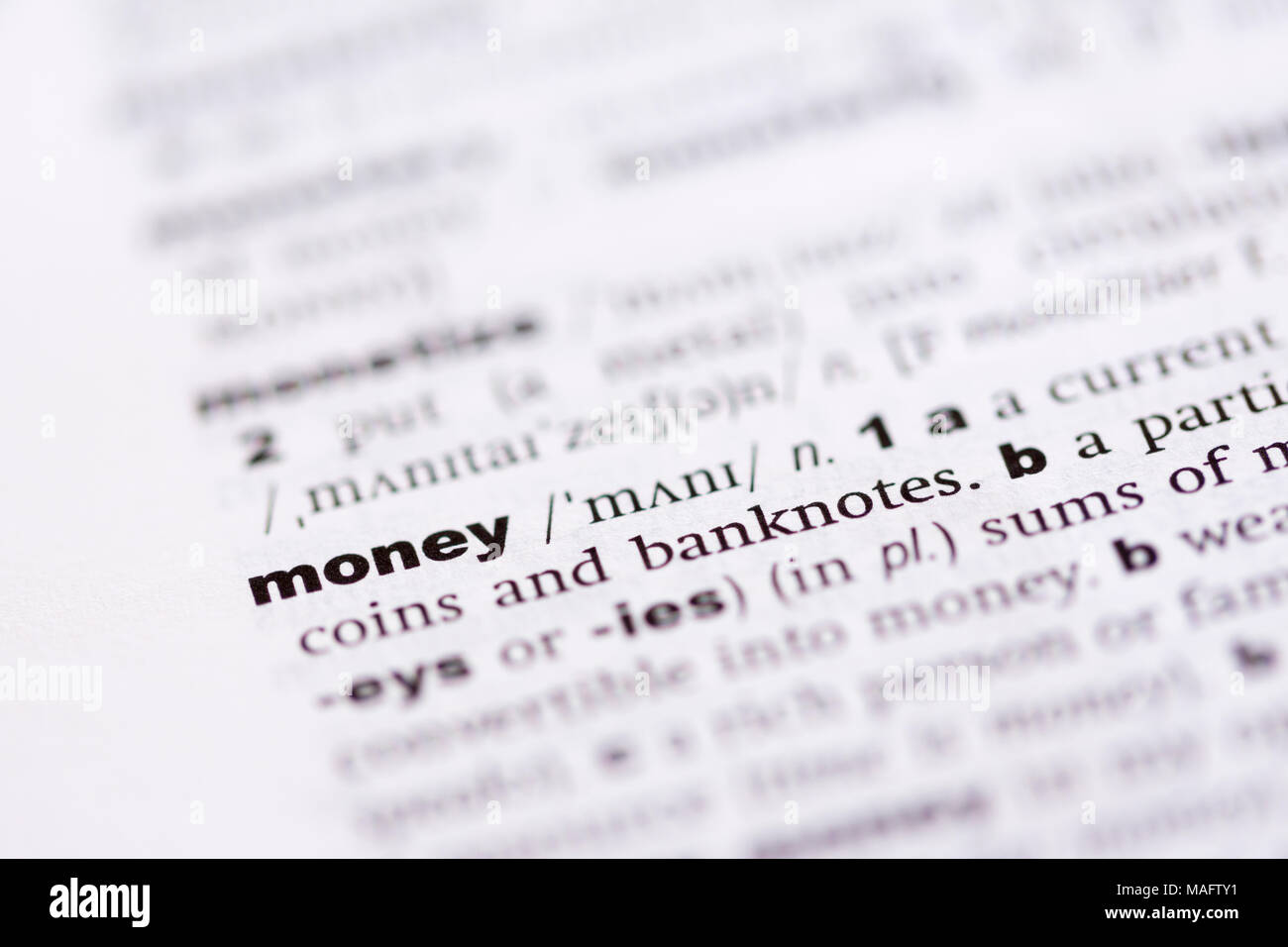 Currency definition hi-res stock photography and images - Alamy