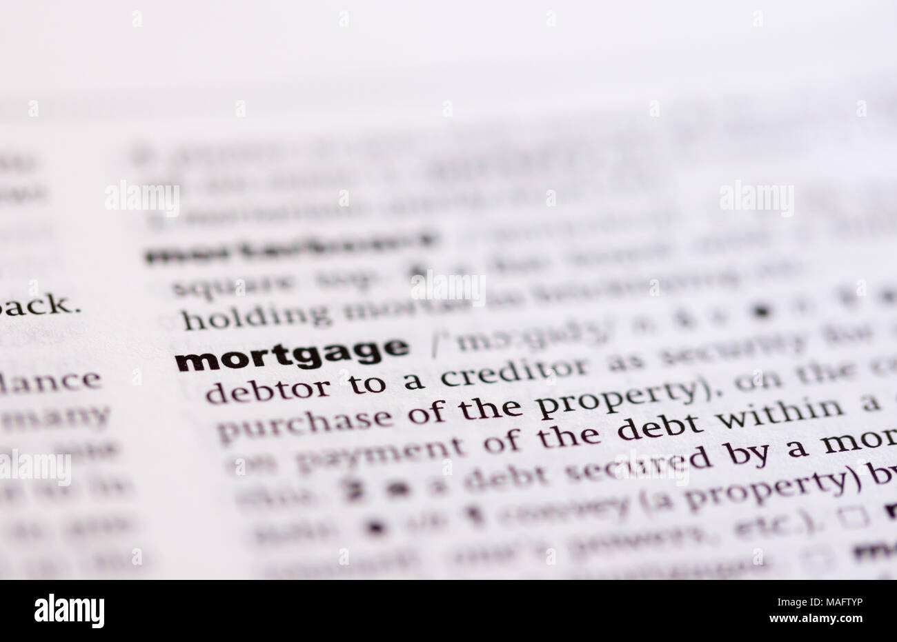 Mortgage Word High Resolution Stock Photography and Images - Alamy