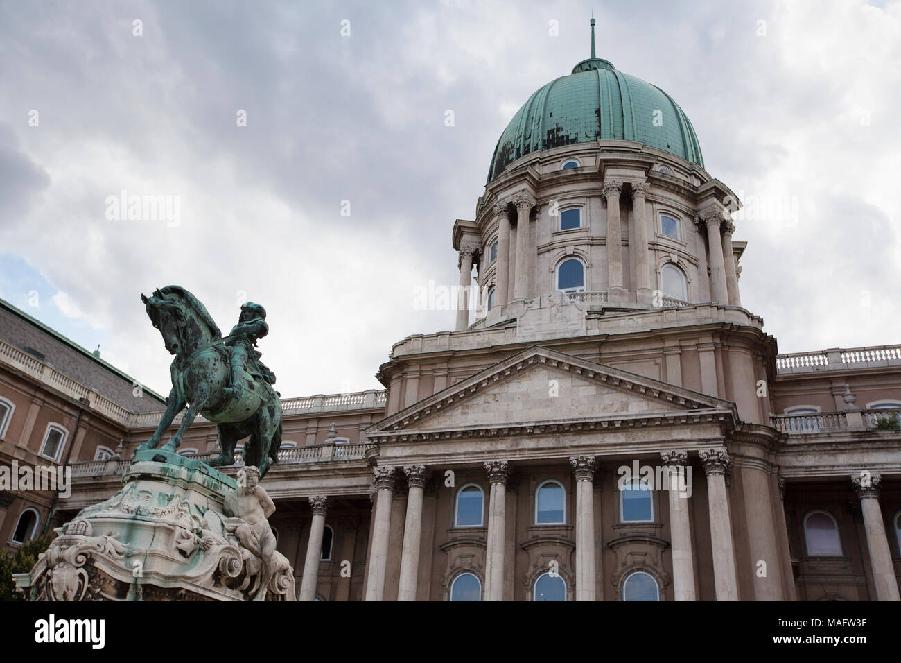 Buda Castle in Budapest , Hungary. Buda Castle is the historical castle ...