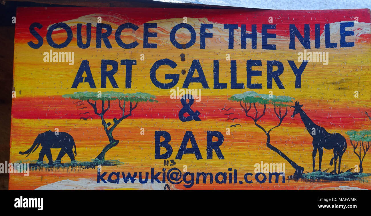 Jinja uganda nile sign hi-res stock photography and images - Alamy