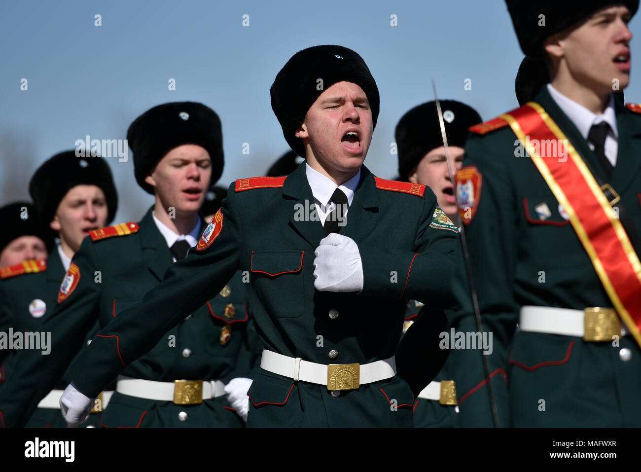 Young russian military school cadet hi-res stock photography and images ...