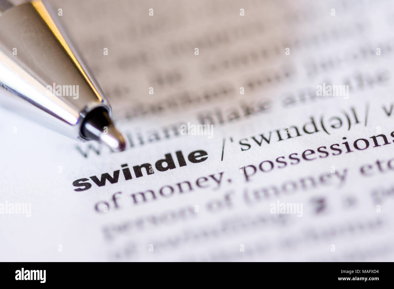 Swindle hi-res stock photography and images - Alamy