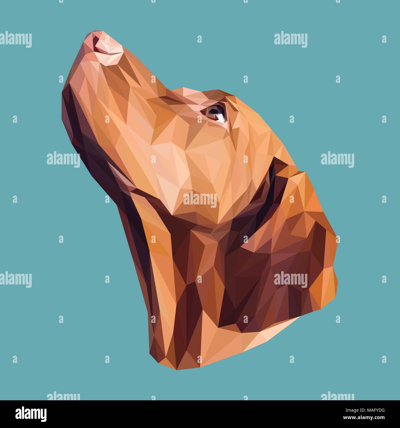 Pointer low poly design. Triangle vector illustration Stock Vector ...