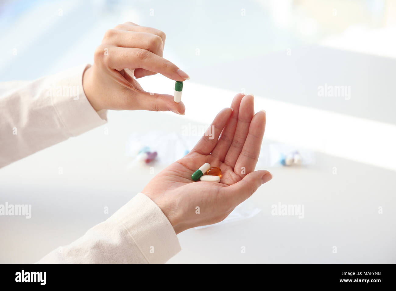 Hand gestures photo. Hand signals or signs use to communicate. 074 ...