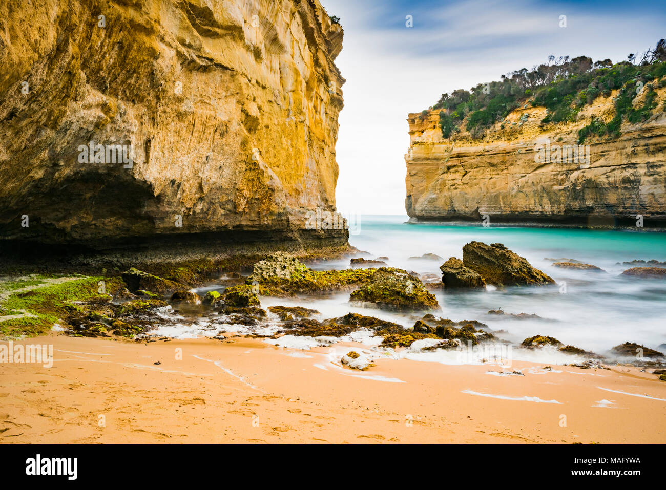 Loch ard gorge beach port campbell national park hi-res stock ...