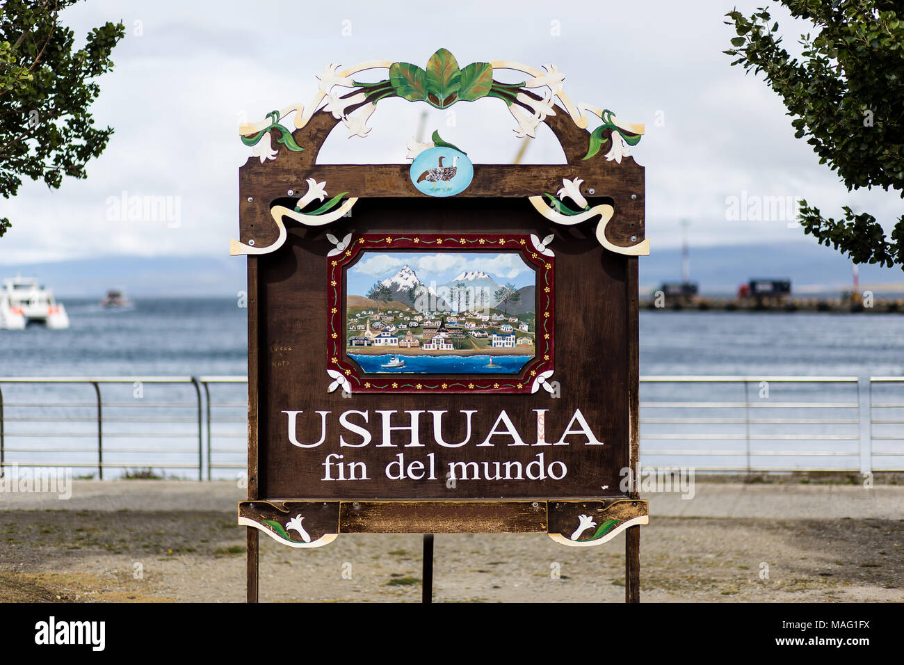 Ushuaia sign hi-res stock photography and images - Alamy