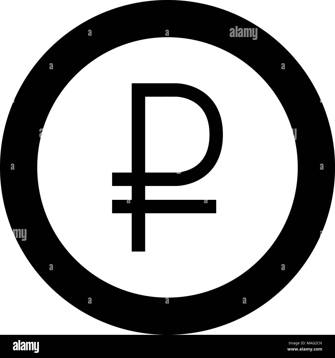 Russian ruble sign Black and White Stock Photos & Images - Alamy