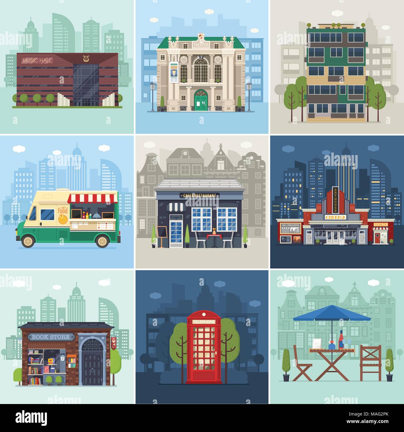 Modern City Environment and Infrastructure Stock Vector Image & Art - Alamy