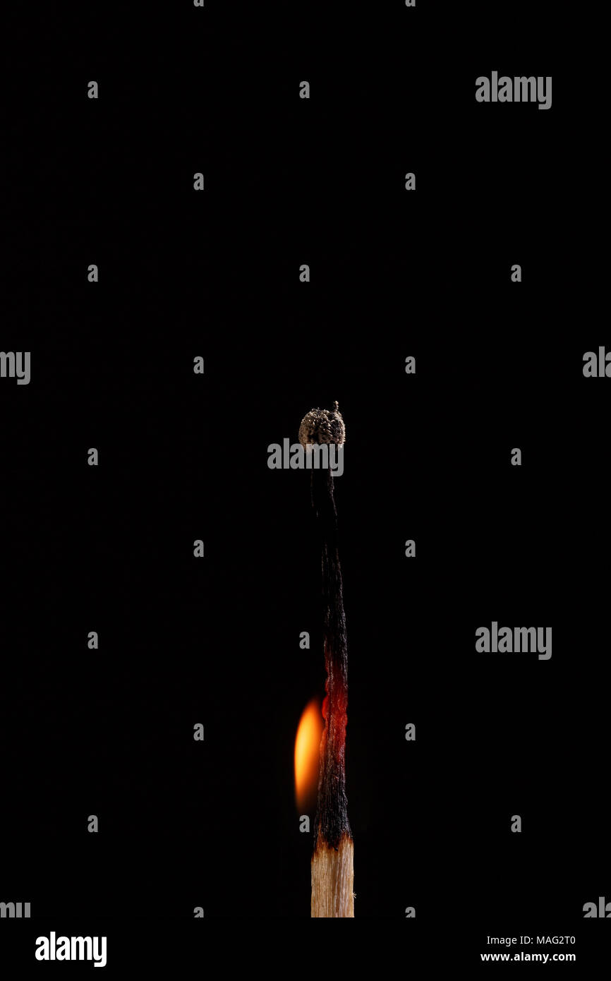 match with the flame isolated Stock Photo - Alamy