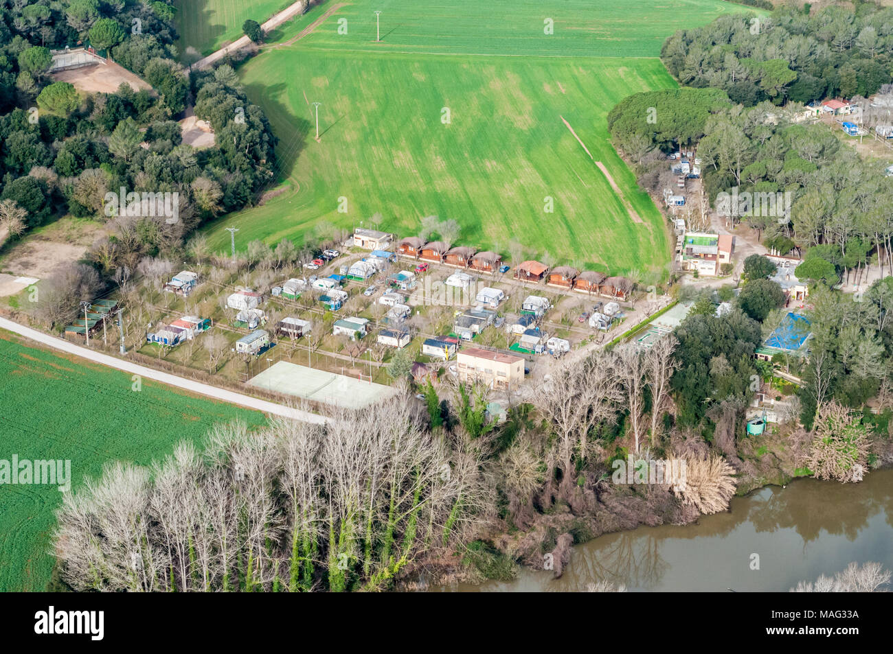 Aerial camping hi-res stock photography and images - Alamy