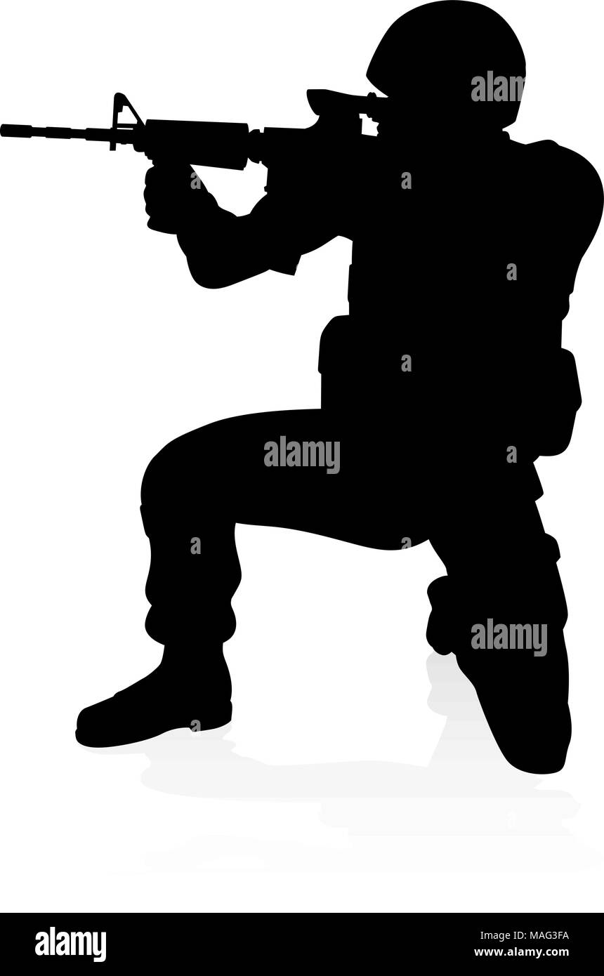 Soldier positions Cut Out Stock Images & Pictures - Alamy