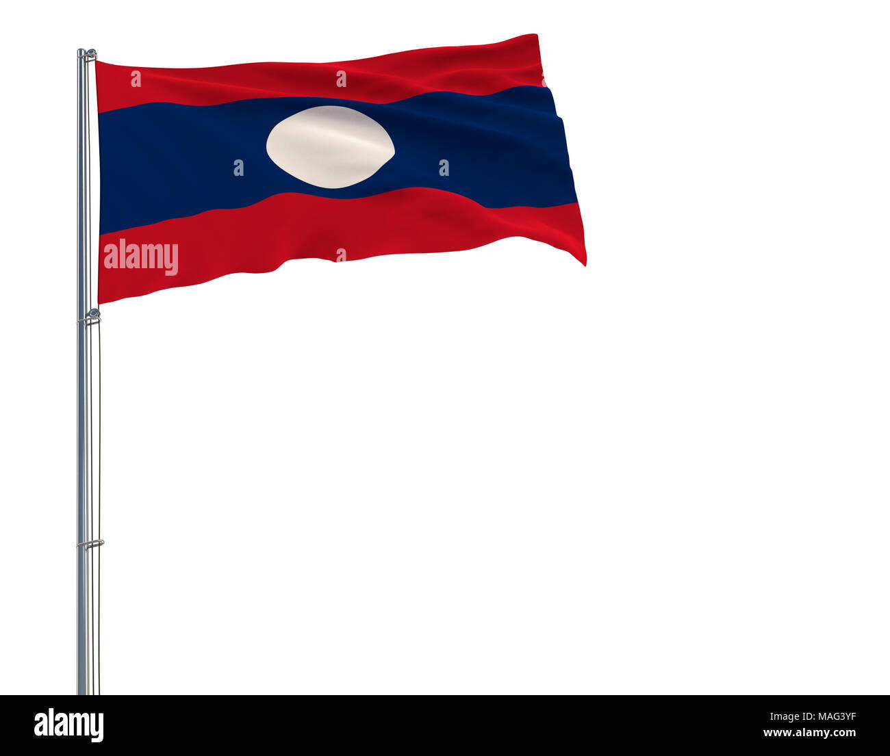 Flag of the peoples republic of laos Cut Out Stock Images & Pictures ...