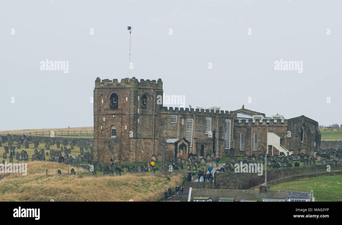 Views of Whitby town and harbour on the Yorkshire coast. Whitby is ...