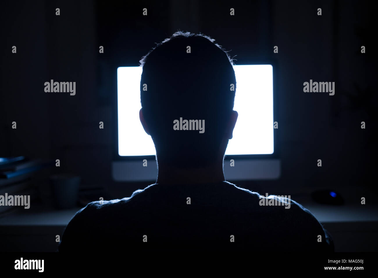 Screen Head Silhouette High Resolution Stock Photography and Images - Alamy