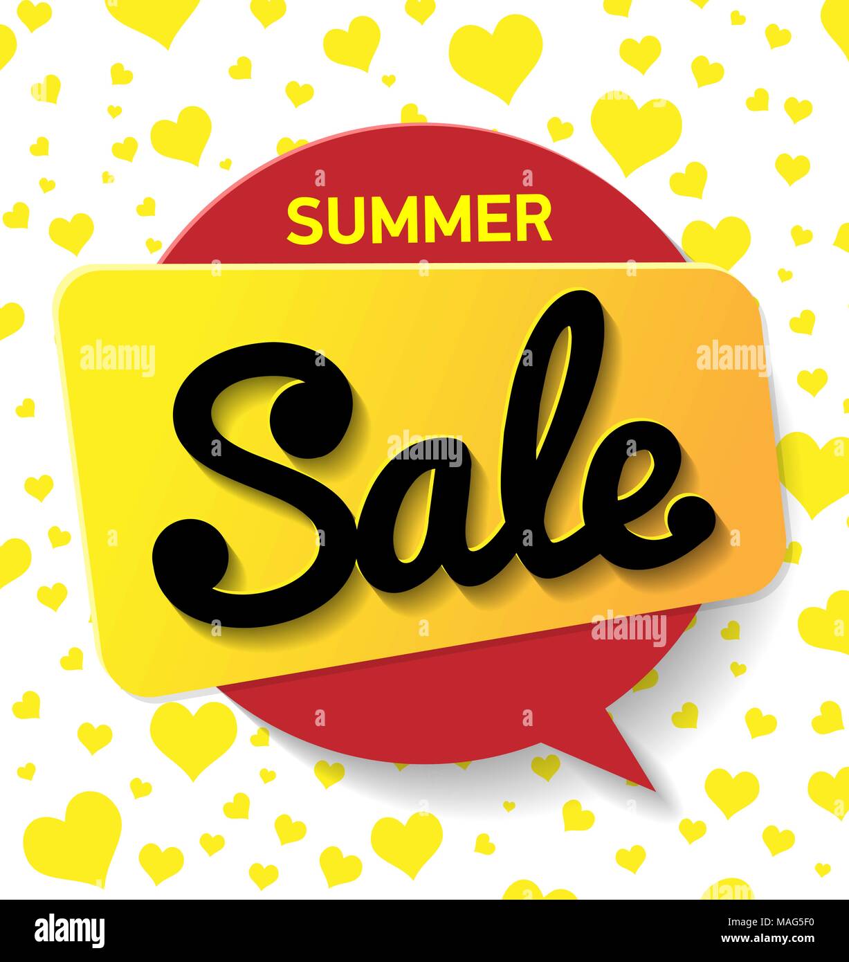 Web Banner sale summer. Vector summer background Stock Vector Image ...