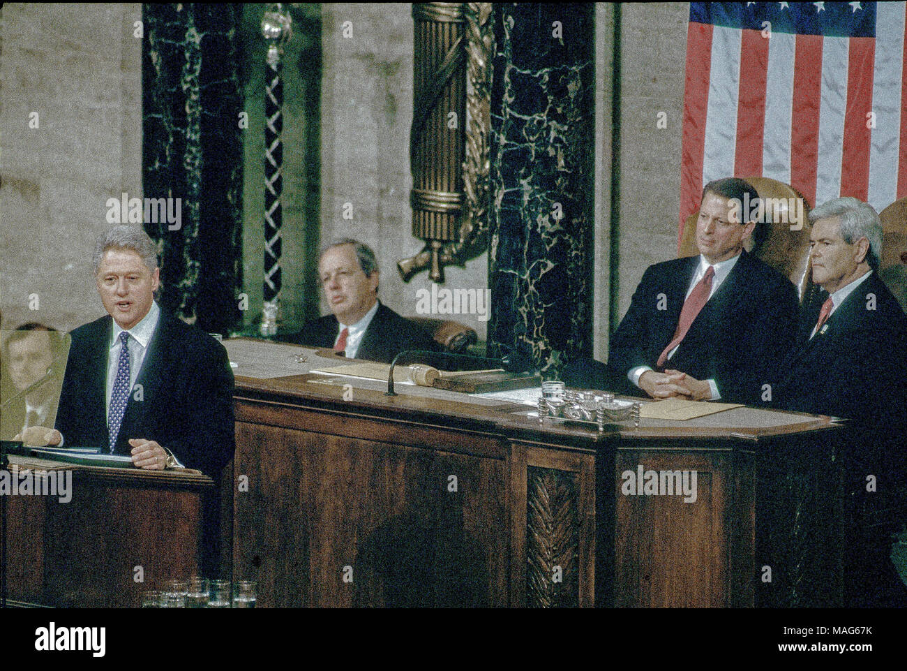 Washington, DC., USA, Janaury 24, 1995 President William Jefferson ...