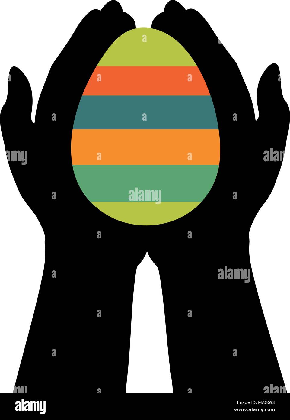 Traditional easter egg hand Stock Vector Images - Alamy