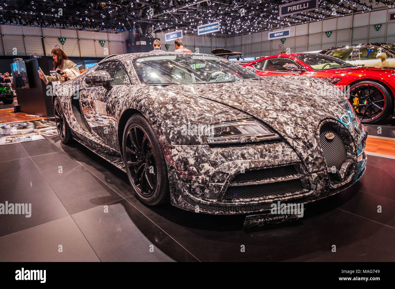 Switzerland, March 2018 - magnificent cars and hypercars on display at ...