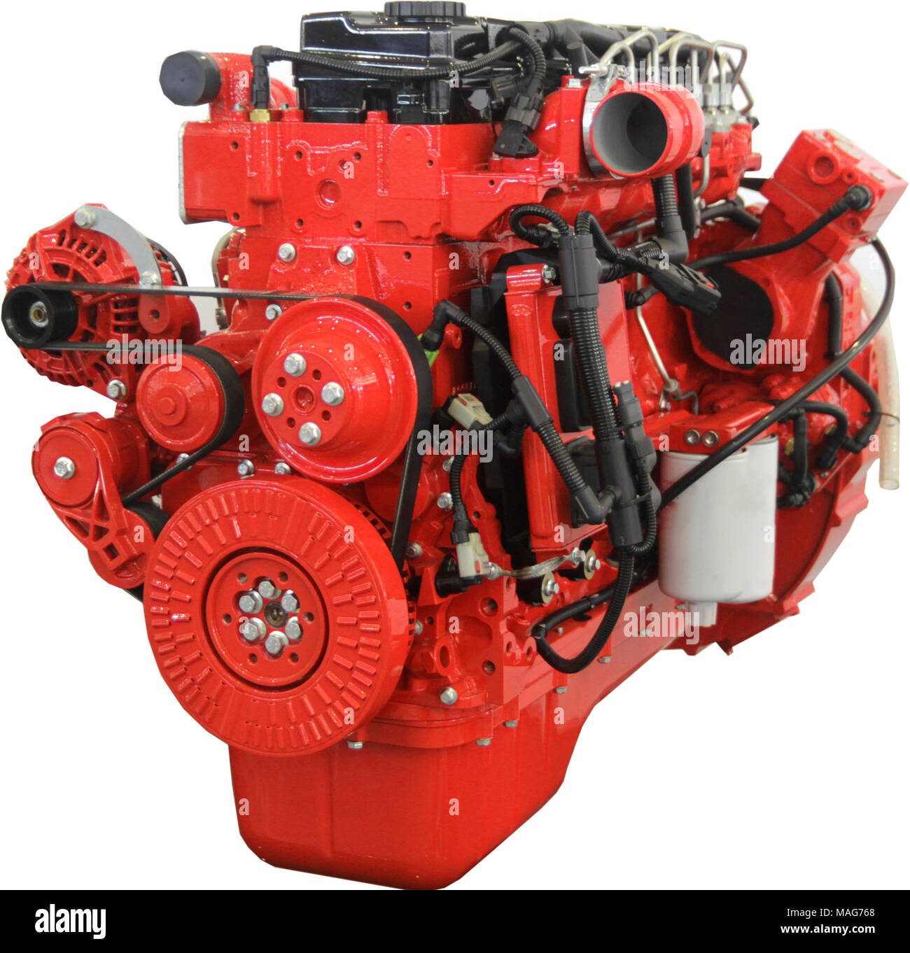 Mechanical engineering of modern industrial iron equipment Stock Photo ...