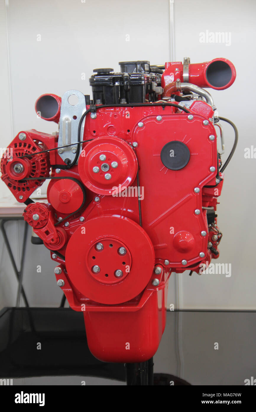 Mechanical engineering of electric motors in production in a modern ...