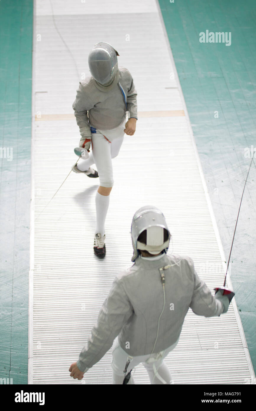 Fencing competition hi-res stock photography and images - Alamy