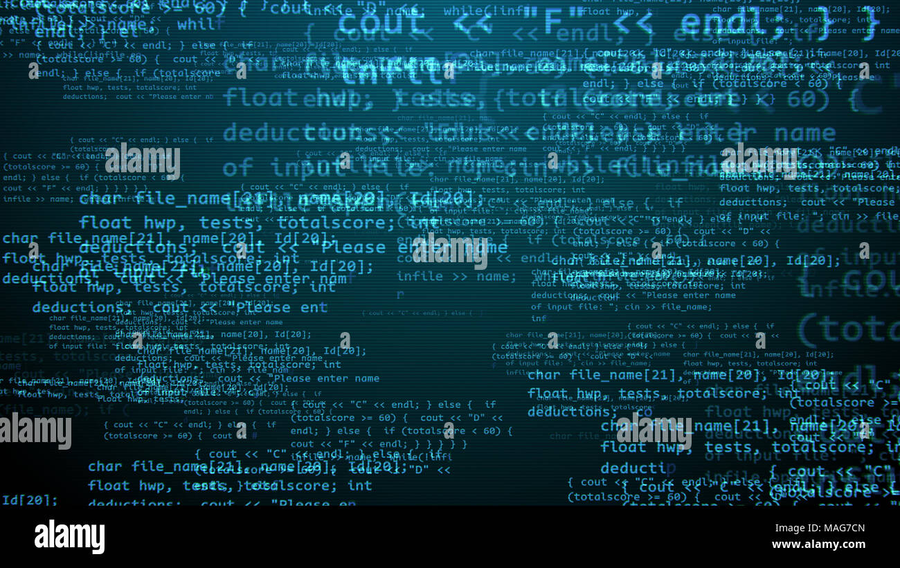 A matrix style 3d illustration of a cutting edge crypto coding program ...