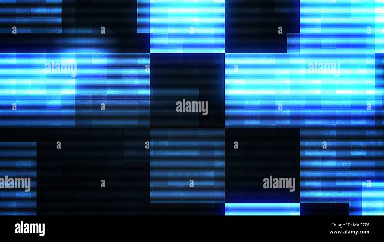 A graphic 3d illustration of big bright blue and white squares and ...