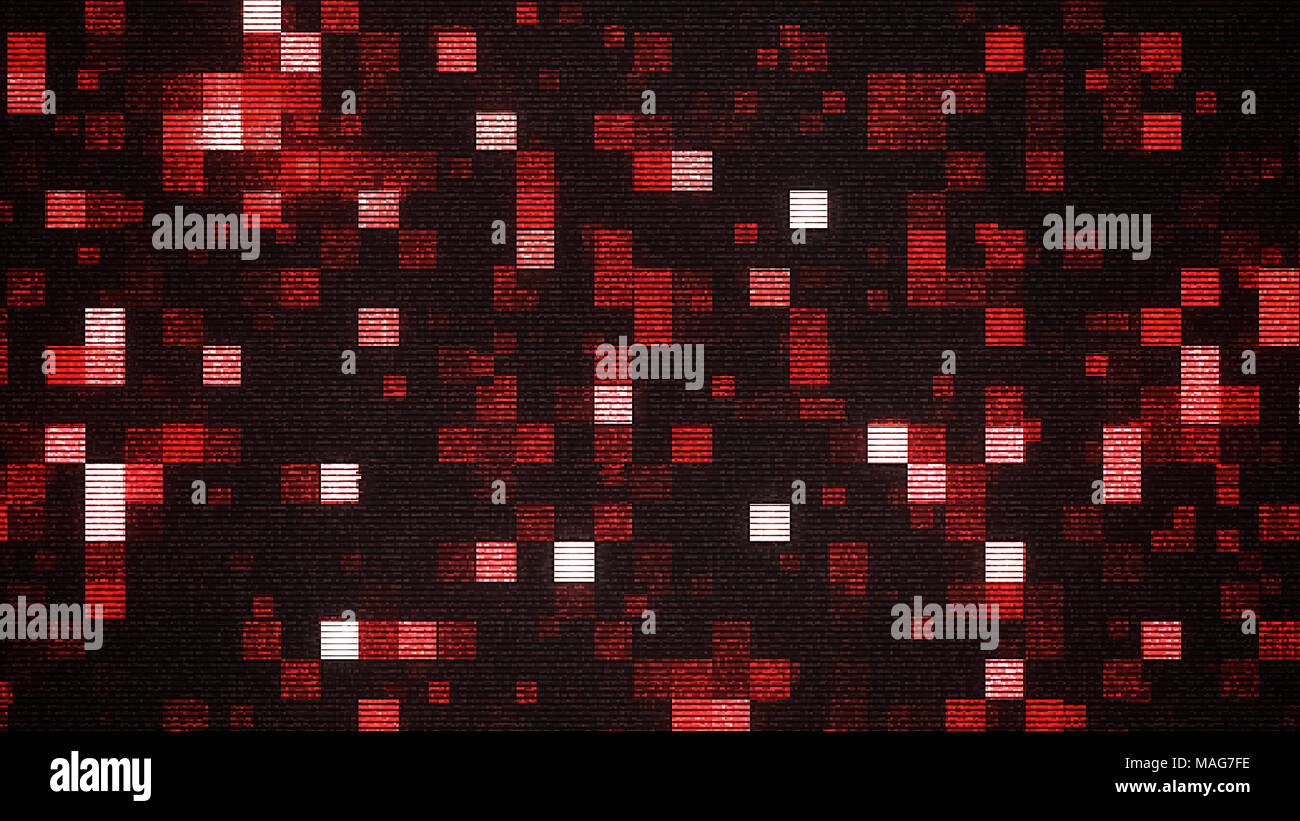 An optimistic 3d illustration of shimmering red, white and purple ...