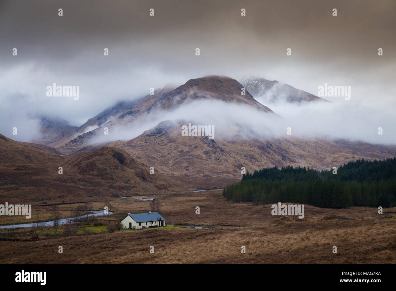 A very remote house in Glen Dessary Scotland Stock Photo - Alamy