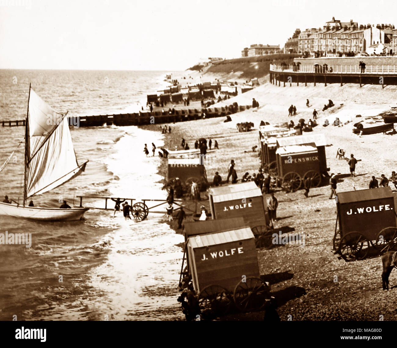 North Shore, Blackpool, Victorian period Stock Photo - Alamy