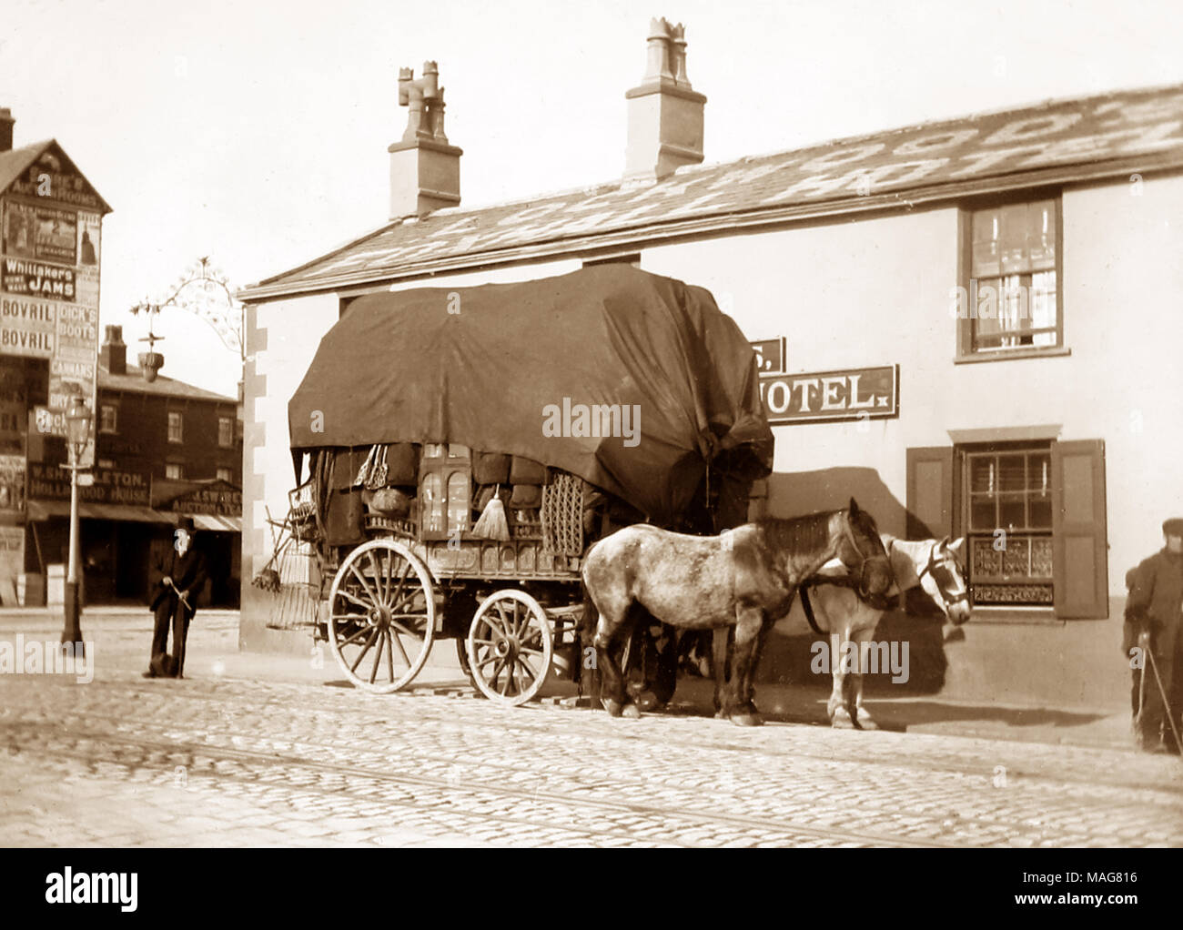 Old Foxhall Hotel, Blackpool, Victorian period Stock Photo - Alamy