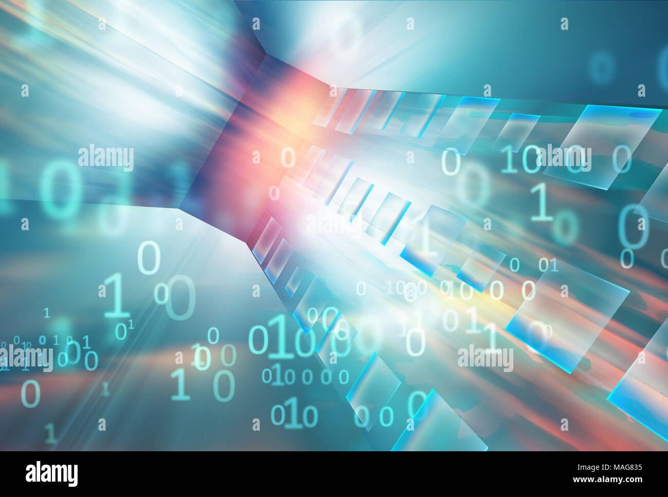 Abstract high-technology data transferring background, futuristic ...