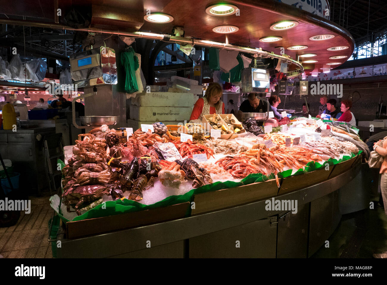 Seafood counter hi-res stock photography and images - Alamy