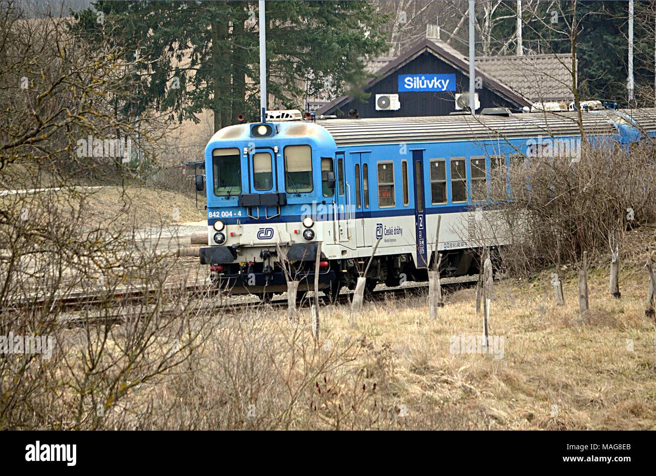 modern locomotive and station Stock Photo - Alamy