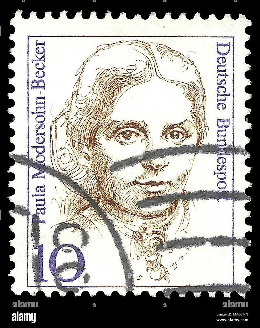Germany - stamp 1988: Edition on Women in German History, shows Painter ...