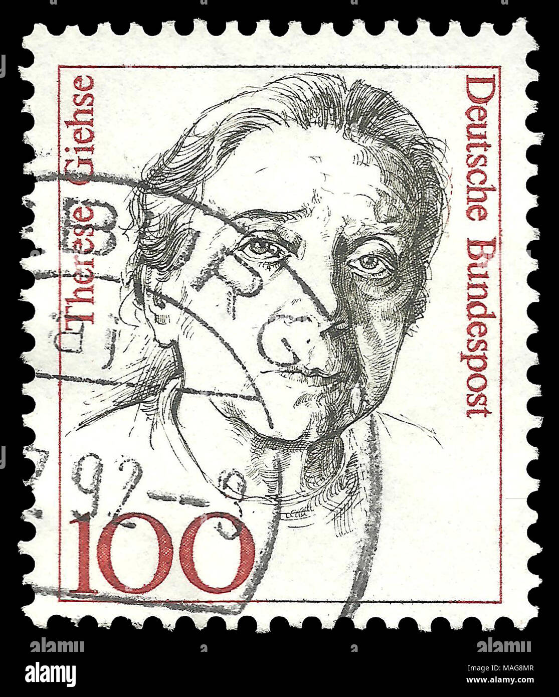 Germany - stamp 1988: Edition on Women in German History, shows Actress ...