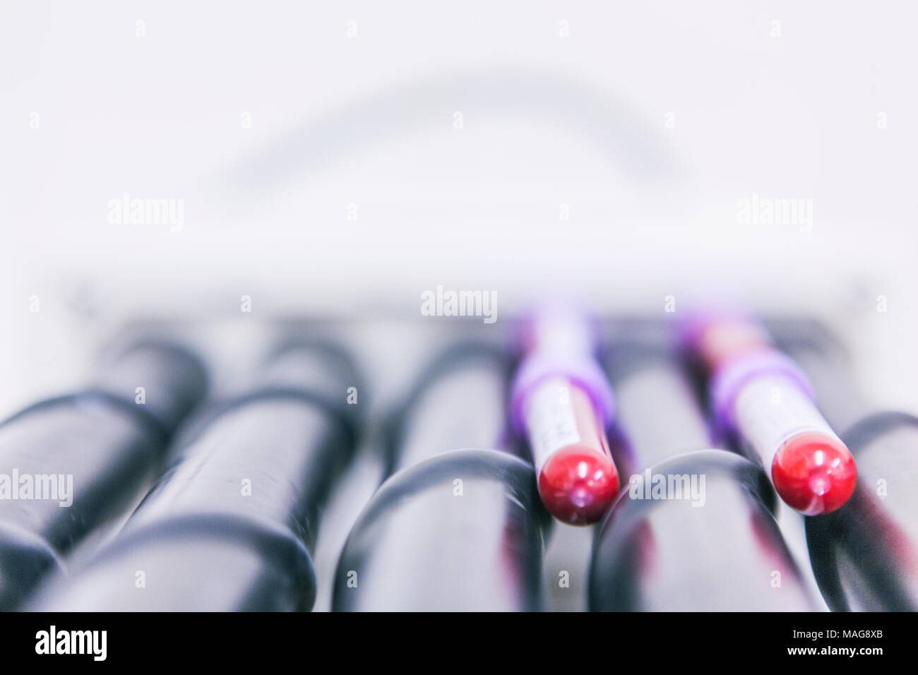 Clinical analysis tubes, usually used for blood tests Stock Photo - Alamy