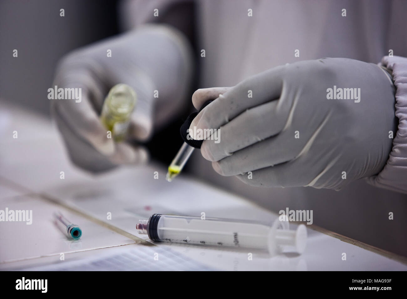 Doctor studying typhus hi-res stock photography and images - Alamy