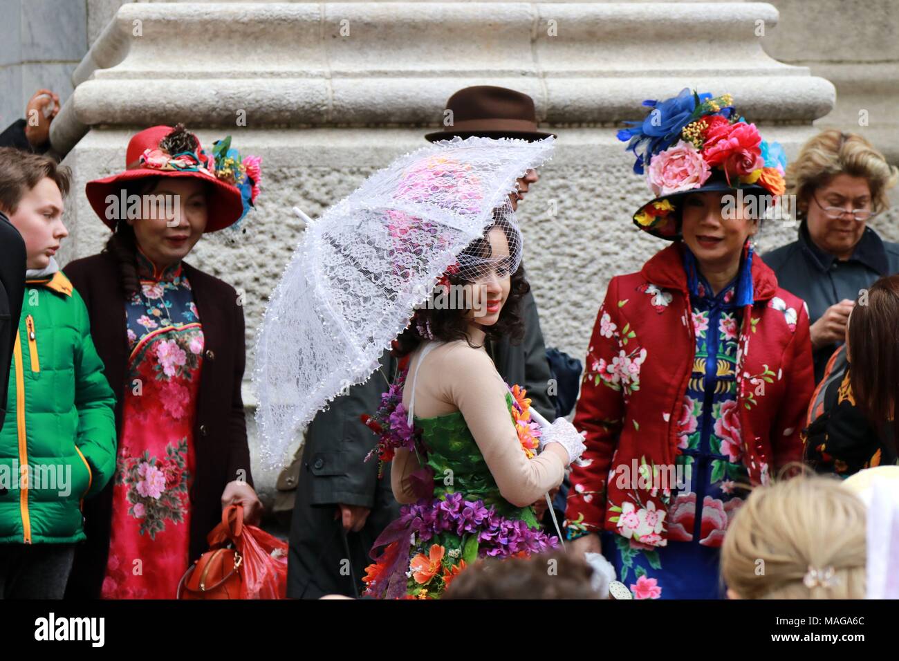 New York City, New York, USA. 1st Apr, 2018. The annual holiday parade ...
