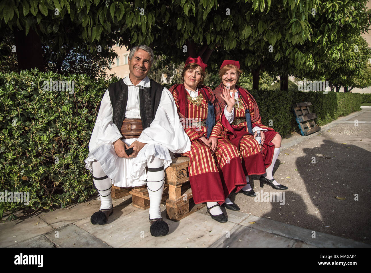 March 31, 2018 - Athens, Greece - Participants seen in Greek ...