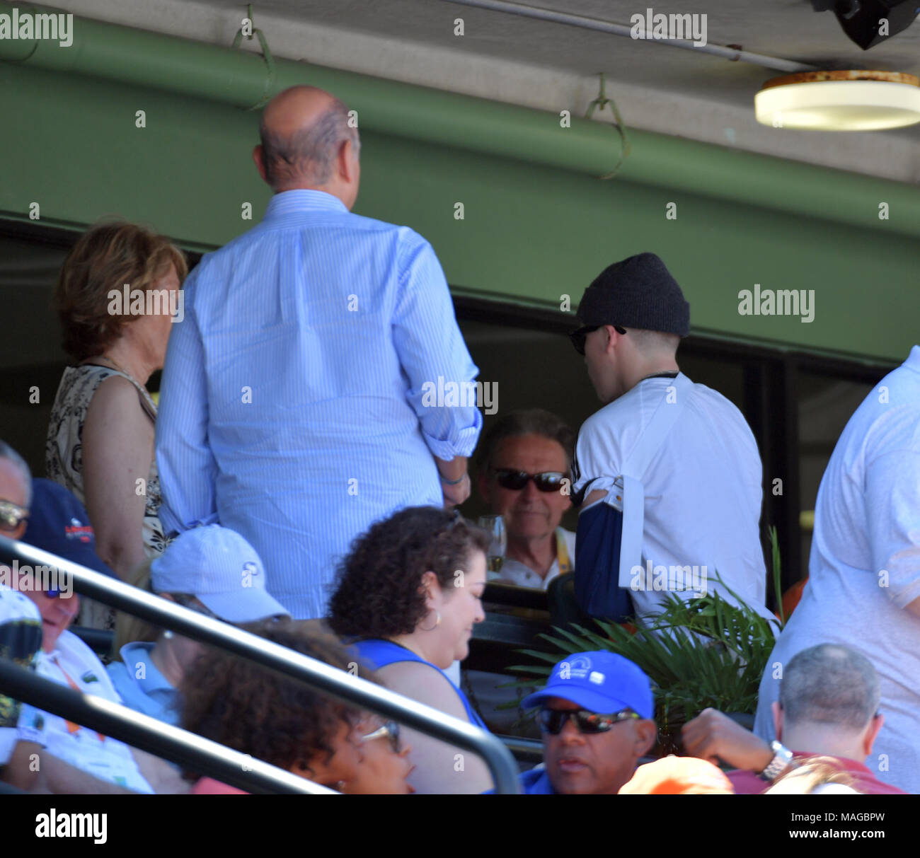 Key Biscayne, FL, USA. 01st Apr, 2018. David Beckham, Victoria Beckham ...