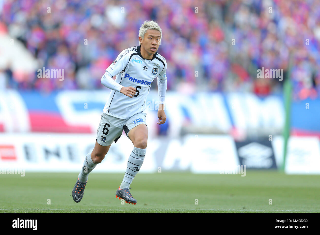 Tokyo, Japan. 31st Mar, 2018. Ryo Hatsuse (Gamba) Football/Soccer ...