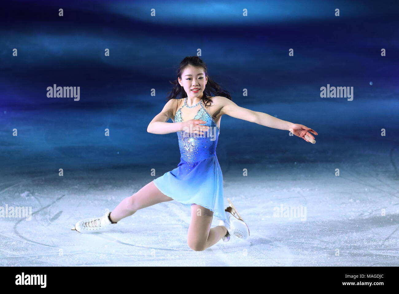 Towa Pharmaceutical RACTAB Dome, Osaka, Japan. 31st Mar, 2018. Rika ...