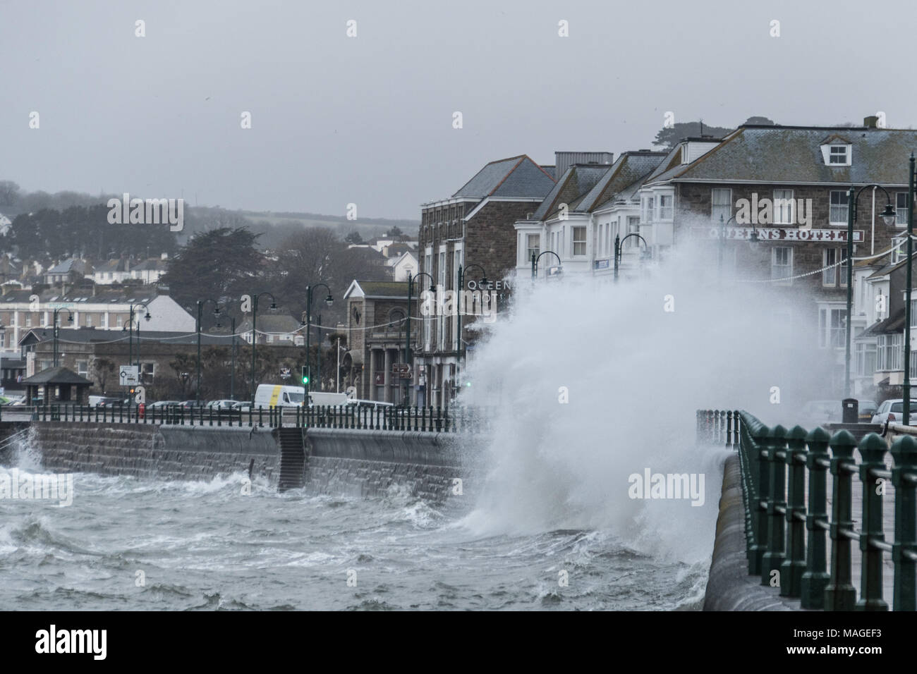 Penzance, Cornwall, UK. 2nd April 2018. UK Weather. Parts of south ...